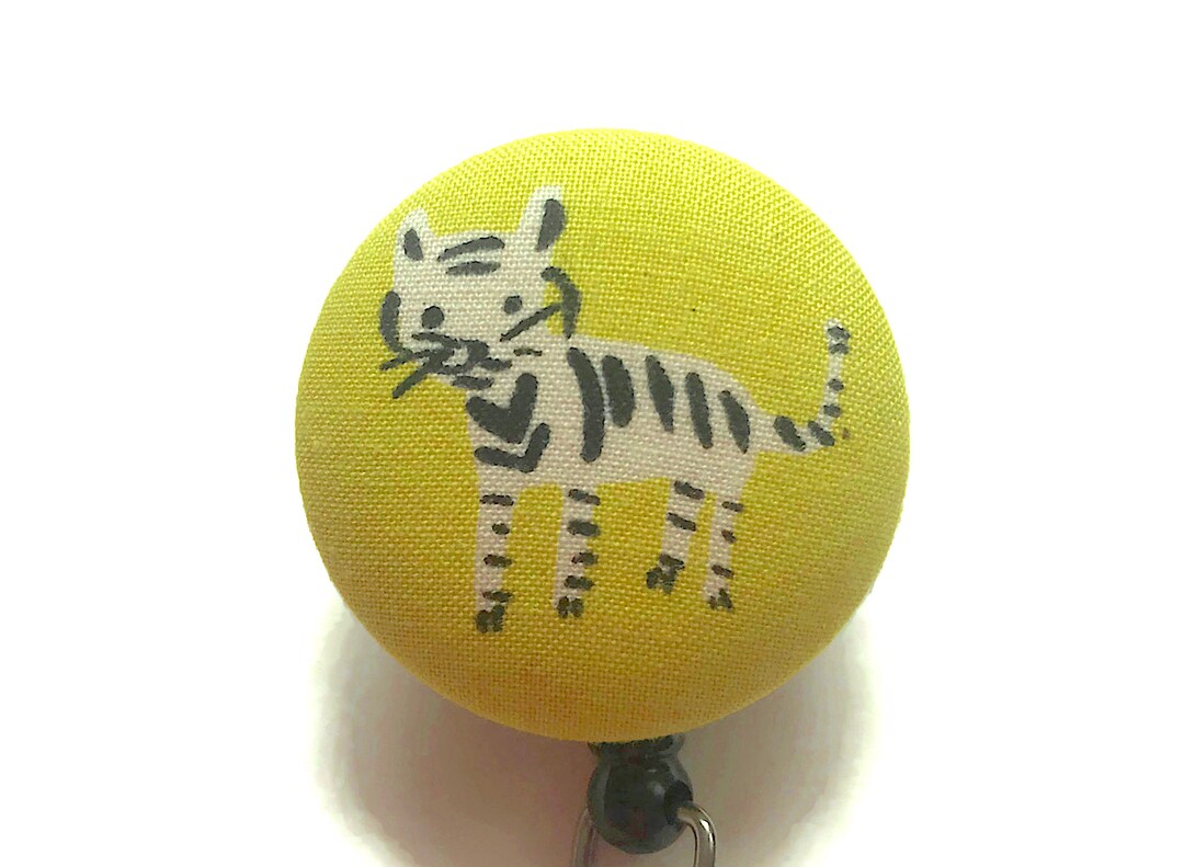 Animal Badge Reel, Id Badge Clip, Id Name Badge Holder, Tiger ...