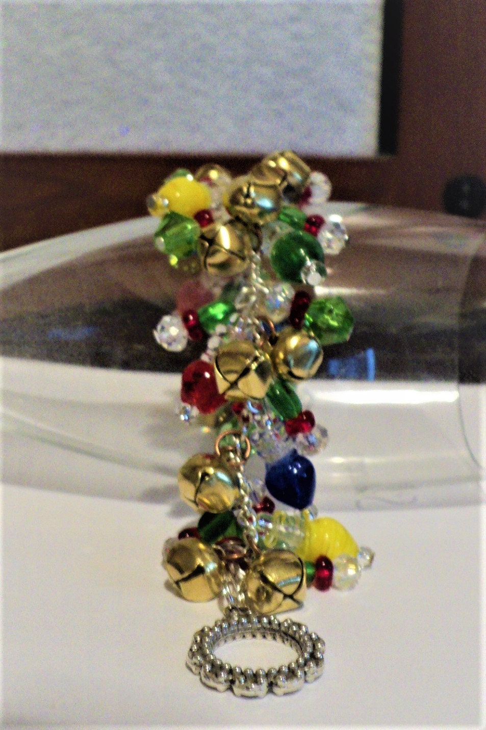 Christmas Lights Beaded Bracelet, Christmas Lights and Jingle Bells ...