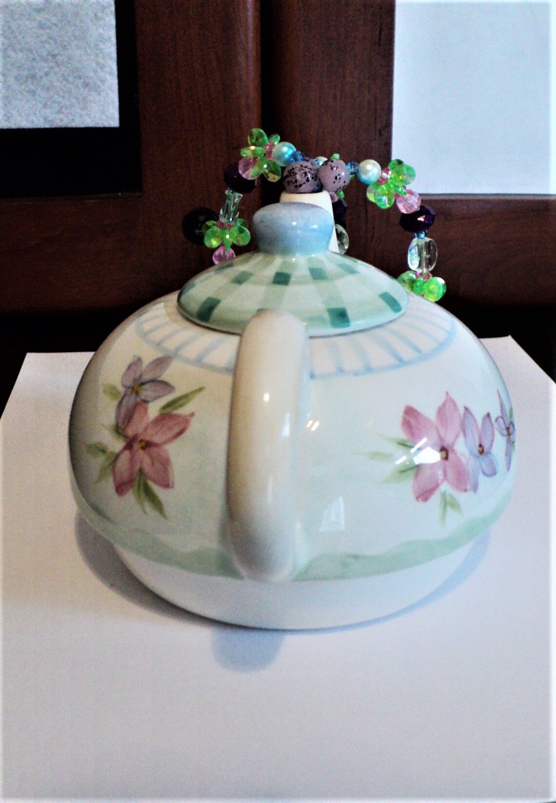 Mini Spring Floral Tea Pot Beaded Home Decor Spring | Etsy
