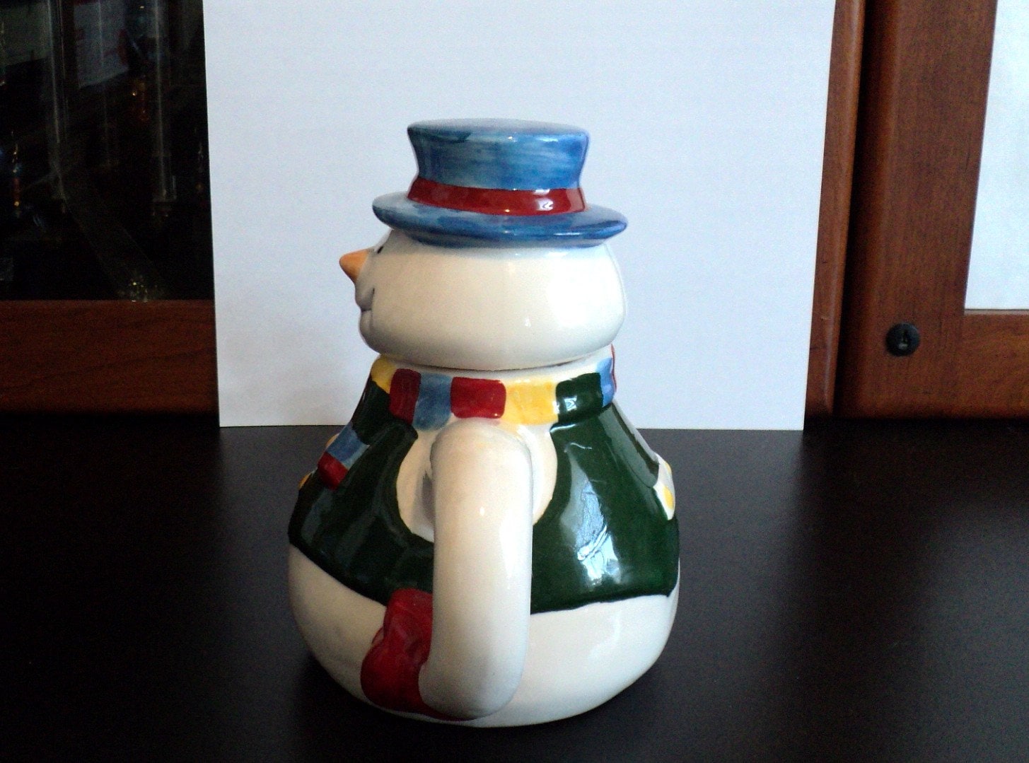 Snowman Tea Pot Beaded Ceramic Tea Pot Beaded Home Decor | Etsy