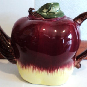 Apple Tea Pot, Beaded Tea Pot, Beaded Home Decor, Indoor Home ...