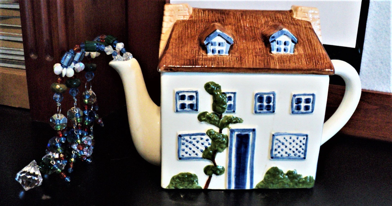 Country Villa Tea Pot Beaded Home Decor Beaded Tea Pot | Etsy