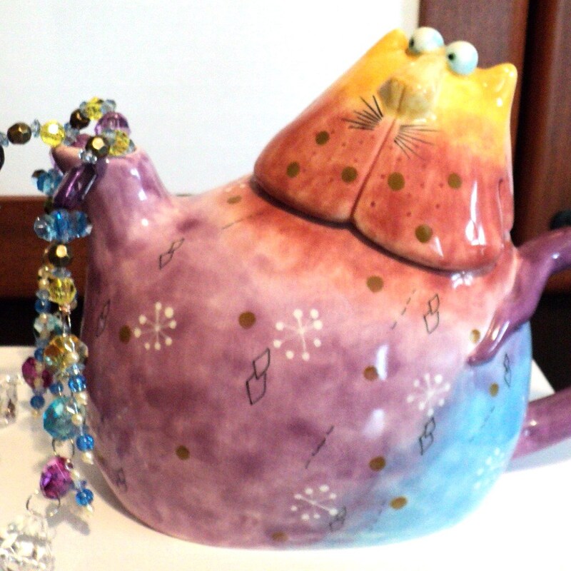 Cat Tea Pot - Etsy