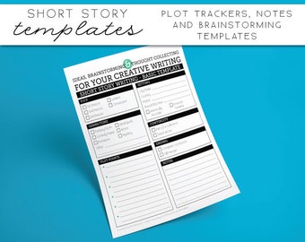 Short Story Writing Template Outlines and Planners for Authors - Etsy