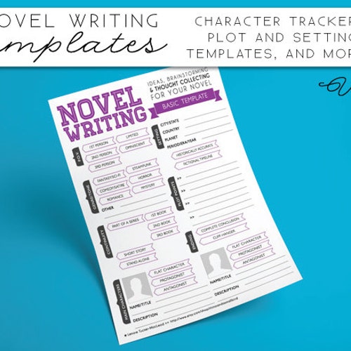 Nanowrimo 30 Day Novel Worksheets Writing Planner Novel | Etsy