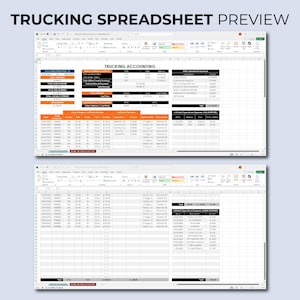 Truckers Dispatch Log Sheet, CDL Mileage Log Spreadsheet, Fleet ...