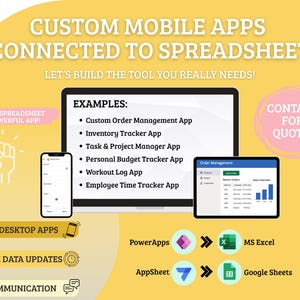 Custom Spreadsheet Templates for Google Sheets or Microsoft Excel ...