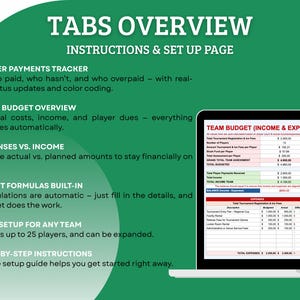 Sports Team Budget Spreadsheet Template, Youth Sports Team Income ...