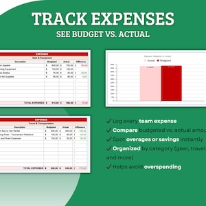 Baseball Team Budget Spreadsheet Template, Youth Baseballteam Expenses ...