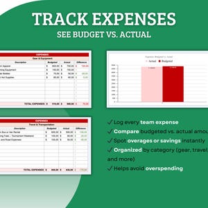 Sports Team Budget Spreadsheet Template, Youth Sports Team Income ...