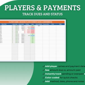 Soccer Team Budget Spreadsheet Template, Youth Soccer Team Income ...