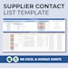 Excel Contact List Tracker, Client Tracker Sheet, Google Sheets Contact ...