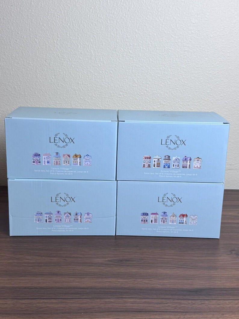 2024 Lenox Spice Village 24 Piece Jar Collection Complete Full Set New ...