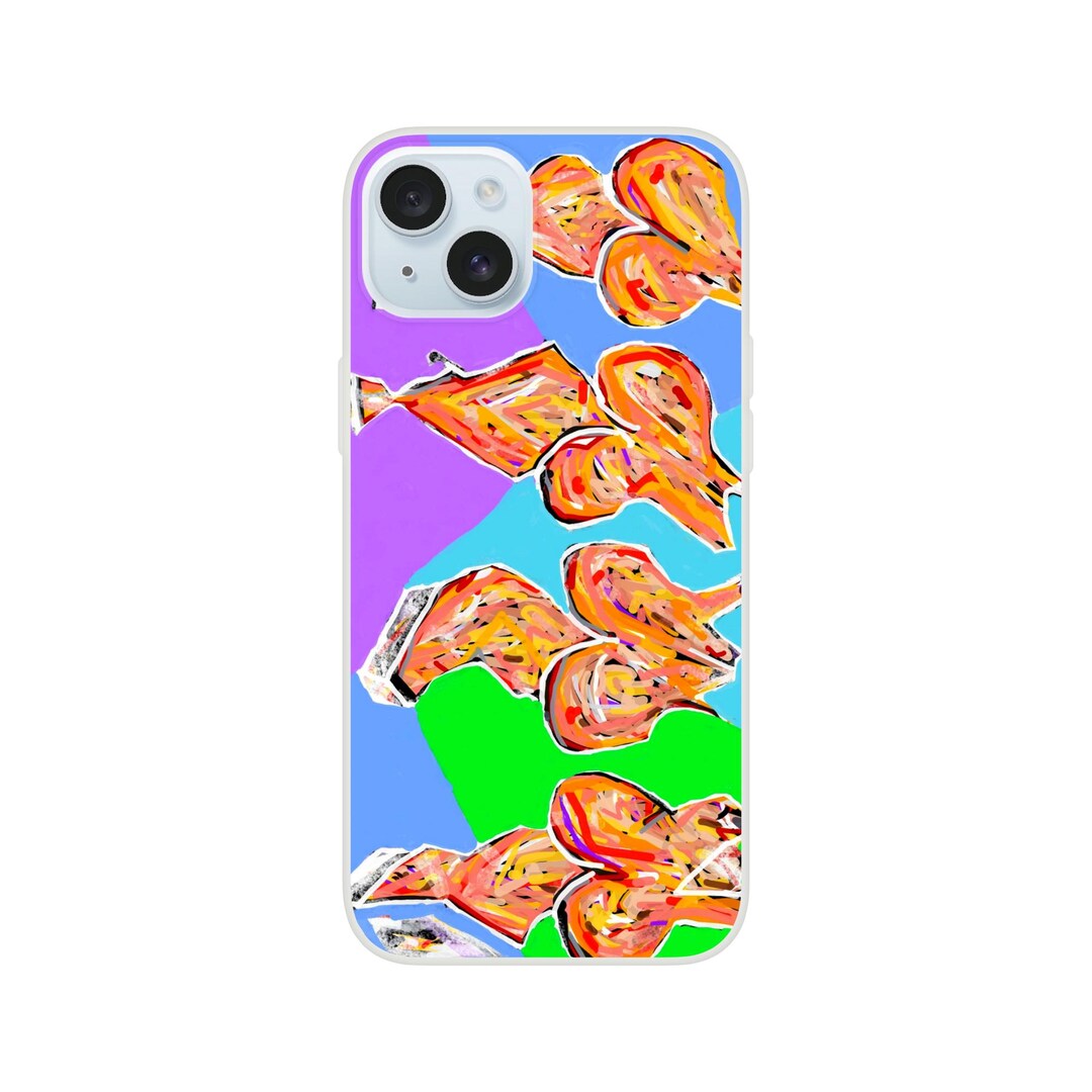 Abstract Modern Art Flexi Phone Case for iPhone | Fun Figures Design - Etsy