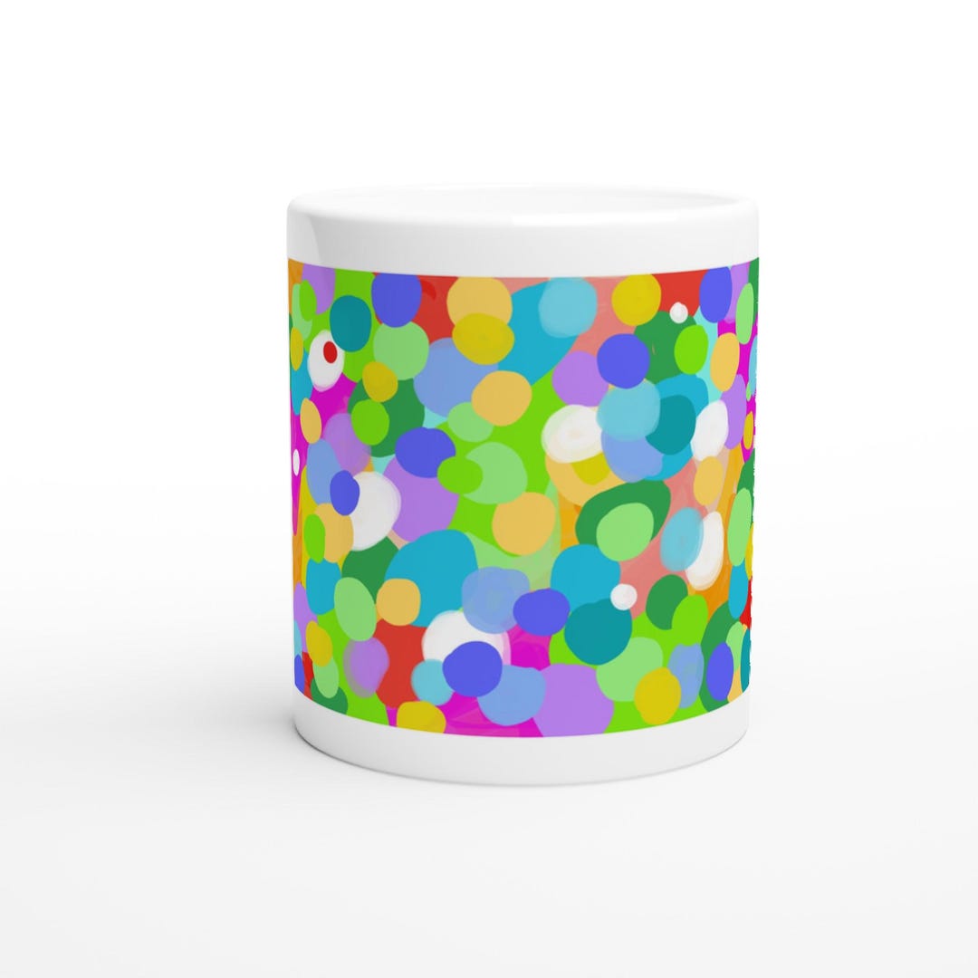 Decorative Mug, Original Design, Colourfully Designed Mug, Abstract ...