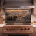 Copper Mountain Bear Backsplash, Tempered Glass Kitchen Backsplash ...