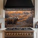 Copper Mountain Bear Backsplash, Tempered Glass Kitchen Backsplash ...