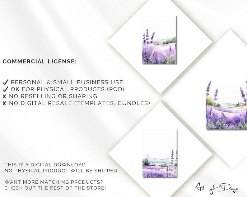 Lavender Bloom Card Set, Printable Floral Writing Pages, Journal Cards ...
