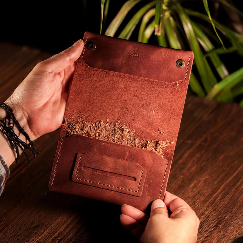 Leather Papers Holder - Etsy UK
