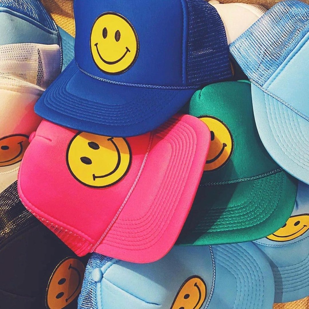 Happy Caps Smiley Face - Etsy