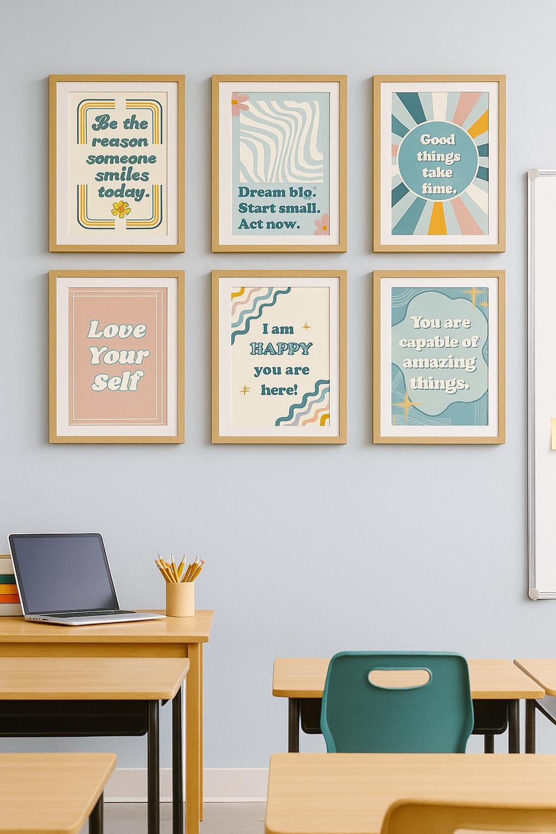 Printable Retro Classroom Motivational Posters | Inspirational Signs ...