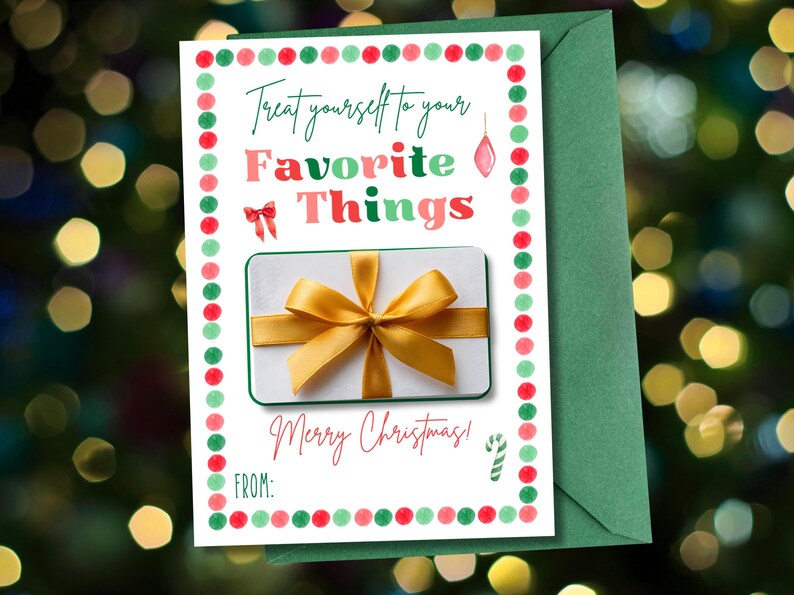 Printable Christmas Teacher Gift Card Holder | Holiday Gift for Teacher ...