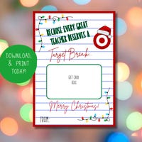 PRINTABLE Teacher Appreciation Gift Card Holder | Target Gift Card ...