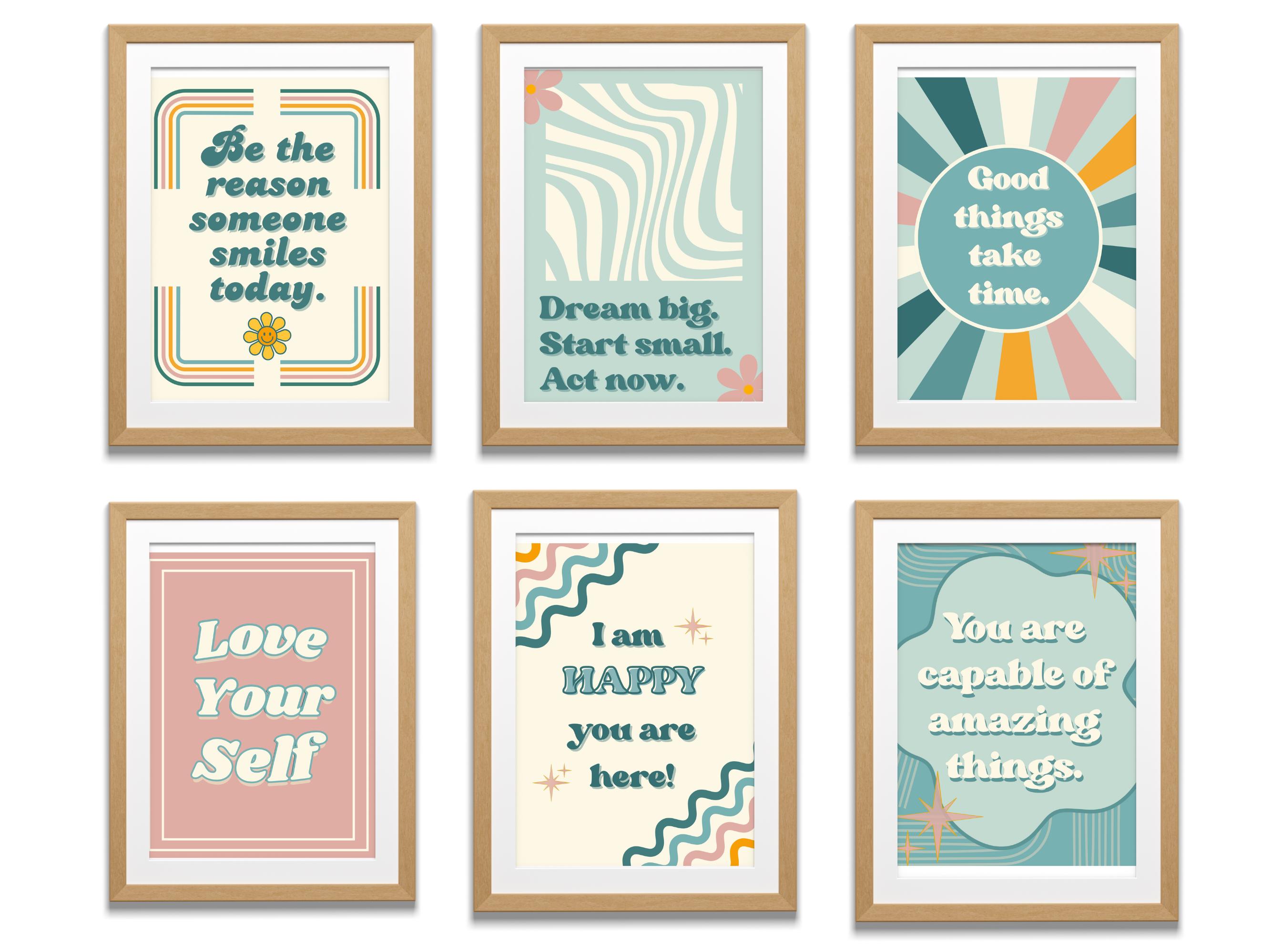 Printable Retro Classroom Motivational Posters | Inspirational Signs ...