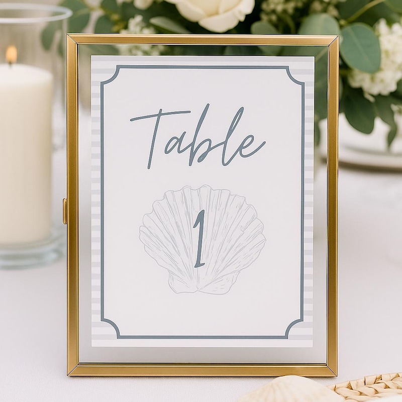 Beach Table Numbers - Etsy