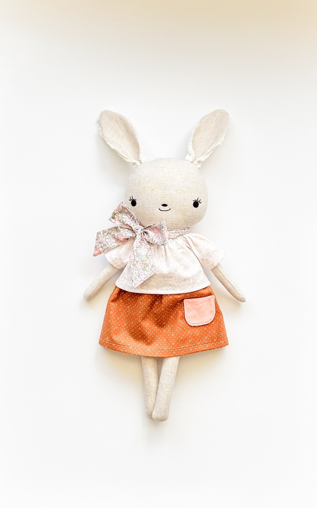 Little Bunny Doll Free Shipping Heirloom Doll Handmade Doll Dress up ...