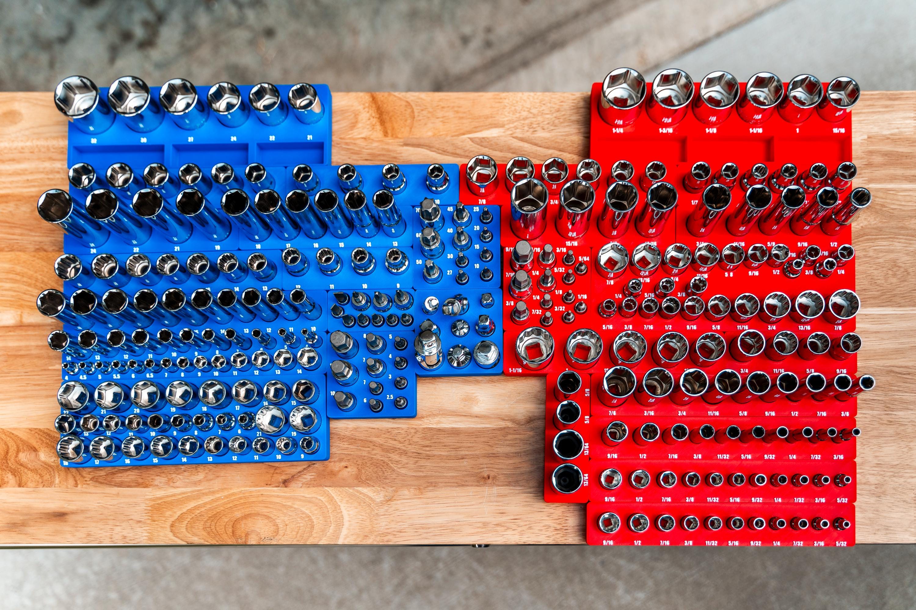 Quinn Master Technician Socket Set Organizers | Gridfinity Compatible ...