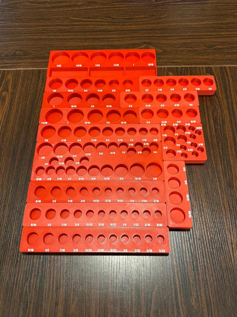 Quinn Master Technician Socket Set Organizers | Gridfinity Compatible ...