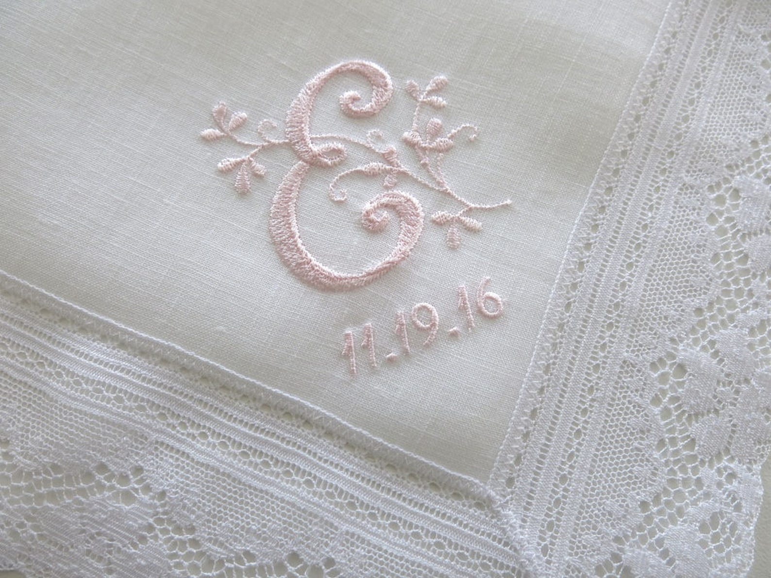 Wedding Hankies / Wedding Hankie With Initial / Irish Linen - Etsy