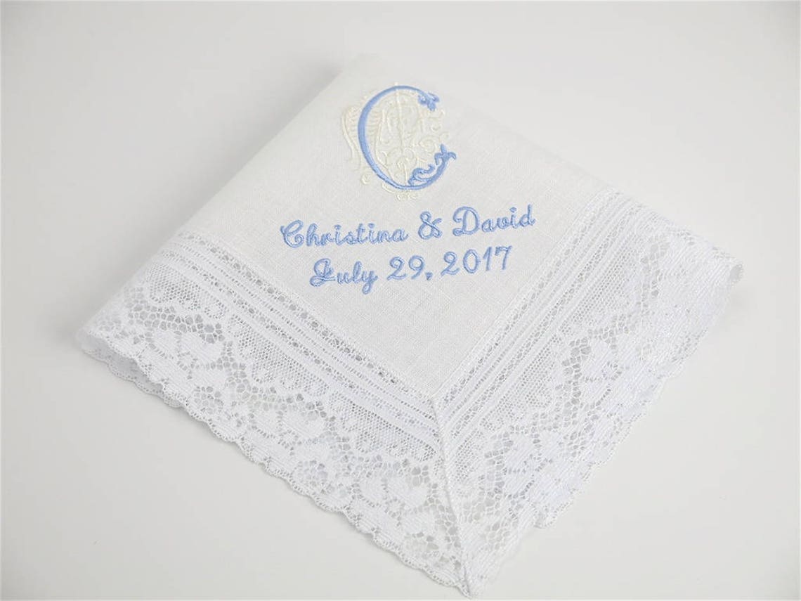 Wedding Hankerchiefs, Wedding Hankies, Handkerchiefs, Handkerchief for ...