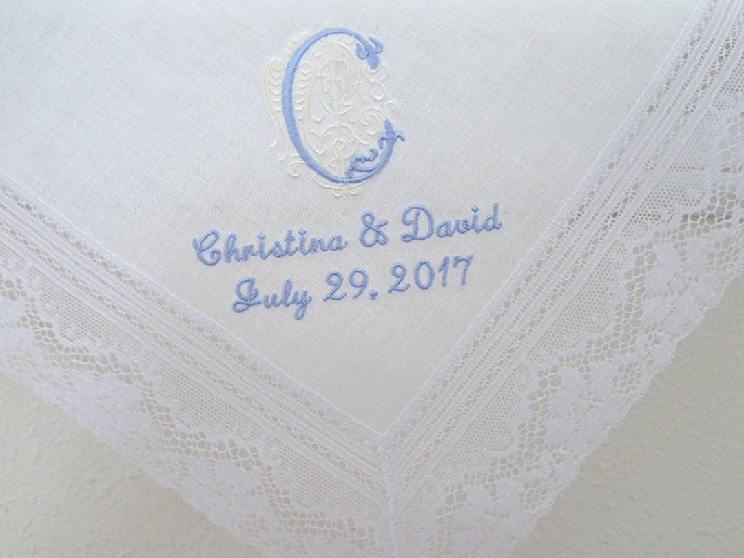 Wedding Hankerchiefs, Wedding Hankies, Handkerchiefs, Handkerchief for ...