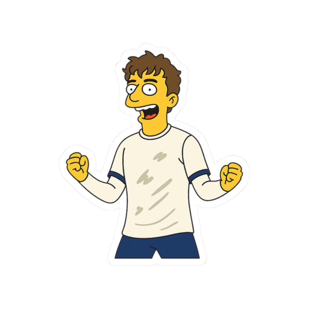 Ryan Ledson Simpsons Edition Stickers, Preston North End Gift for Fans ...