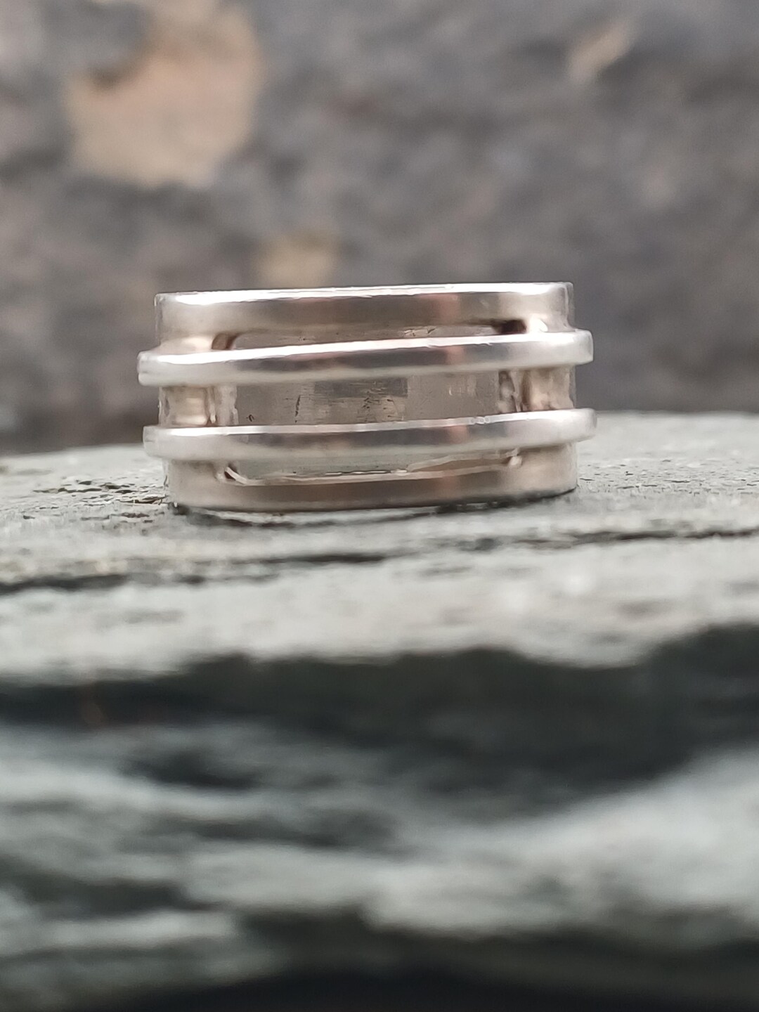 1969 Anthony Maurice Burbanks Modernist Silver Ring , Size L - Etsy
