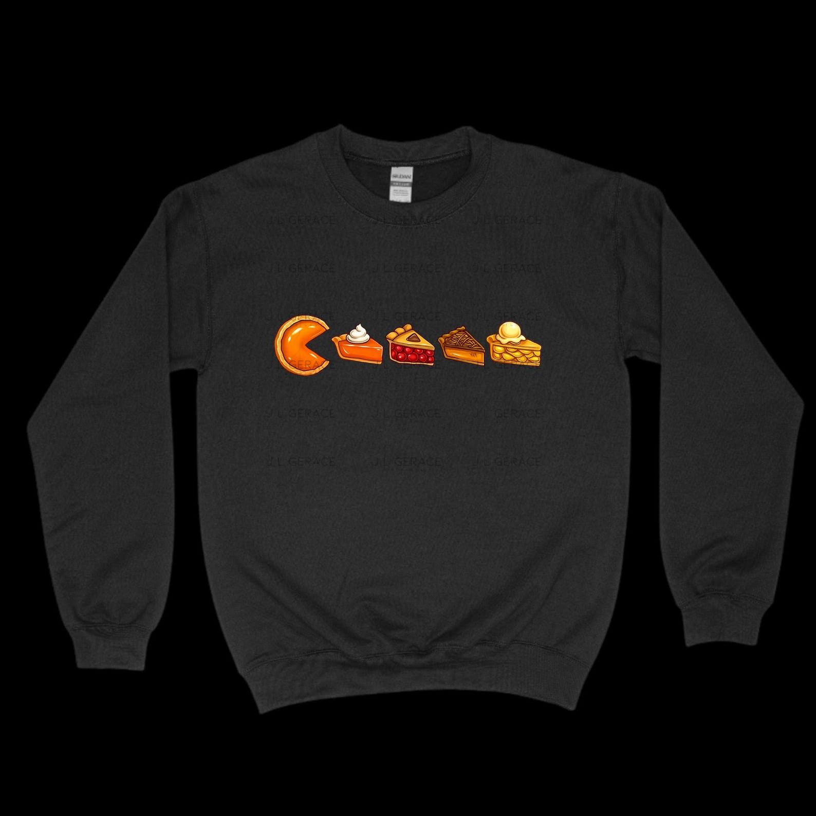Pac-man Pie PNG | Funny Thanksgiving Sublimation | Pumpkin, Cherry ...