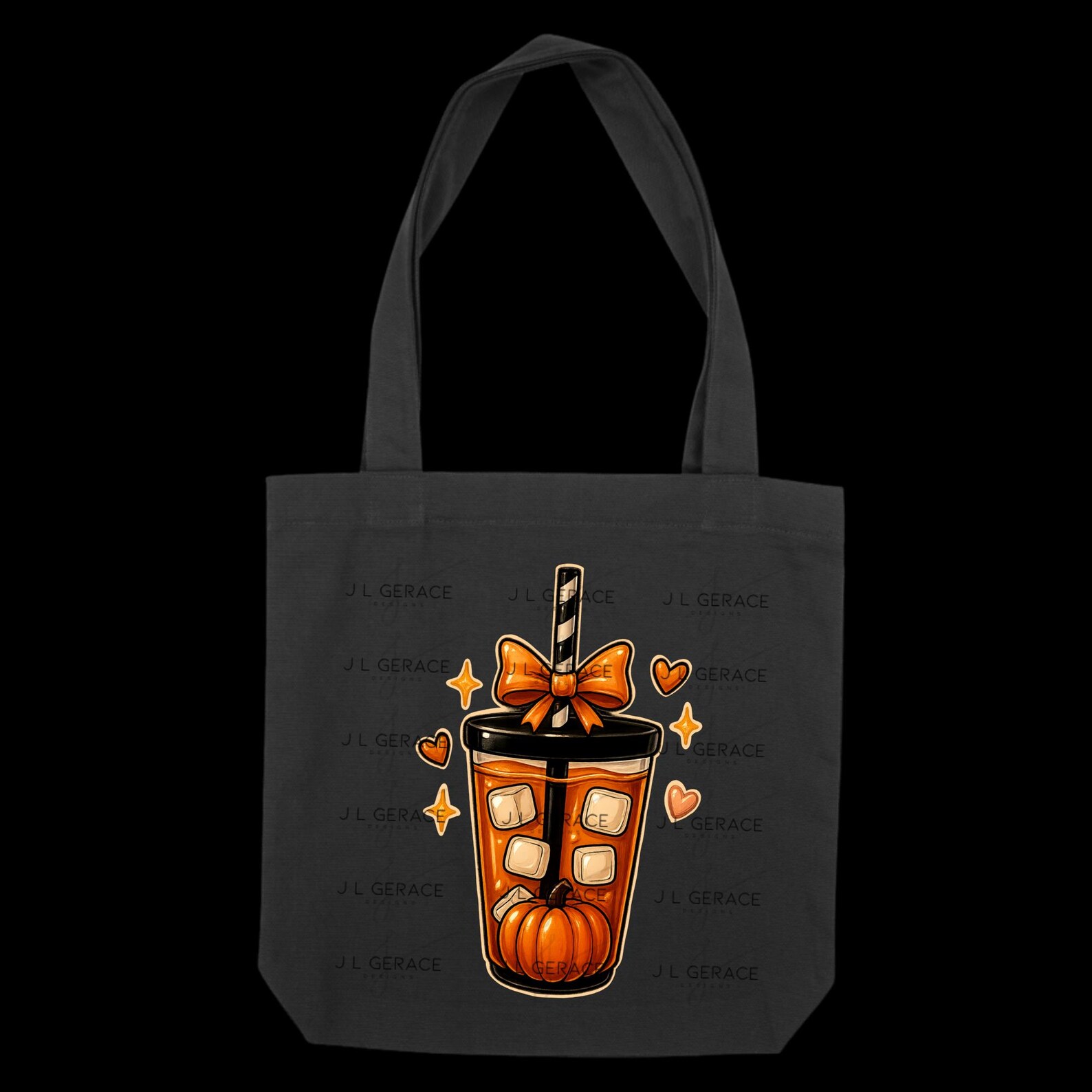 Pumpkin Iced Coffee PNG: Halloween Clipart, Fall Sublimation (digital ...