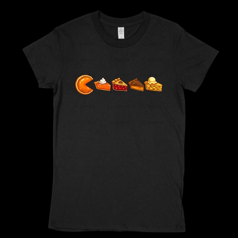 Pac-man Pie PNG | Funny Thanksgiving Sublimation | Pumpkin, Cherry ...