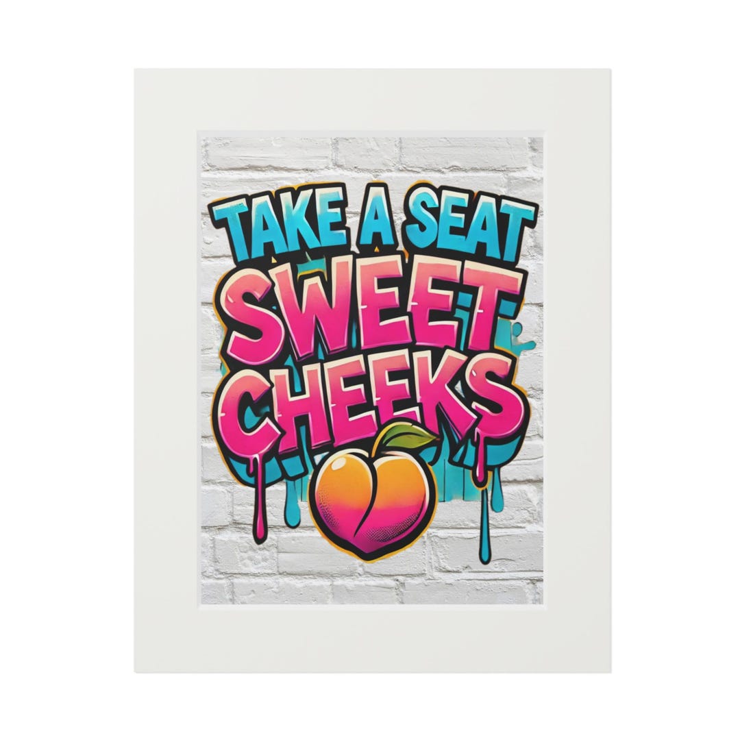 Funny Bathroom Art Print: Graffiti Style, Cheeky Home Decor - Etsy