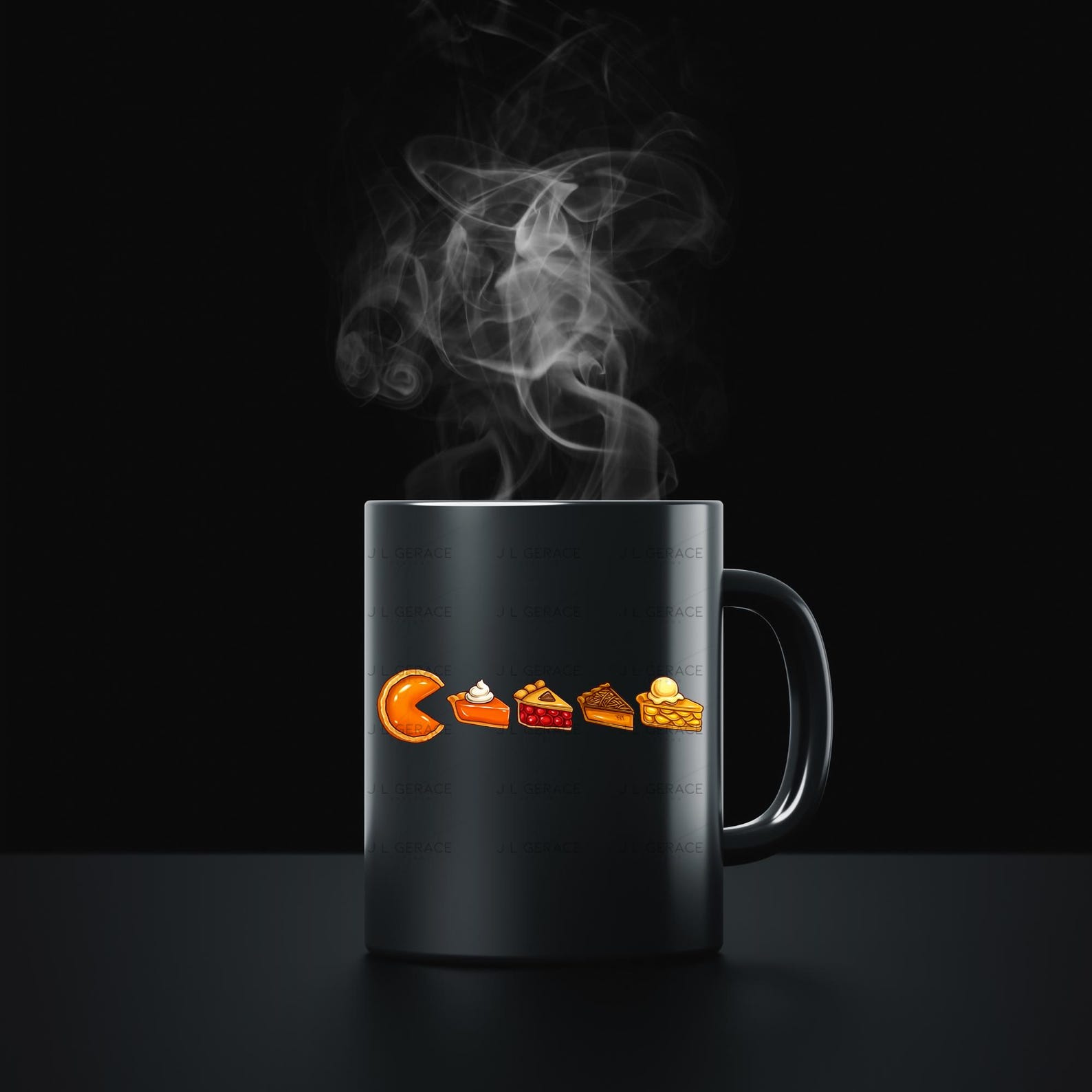 Pac-man Pie PNG | Funny Thanksgiving Sublimation | Pumpkin, Cherry ...