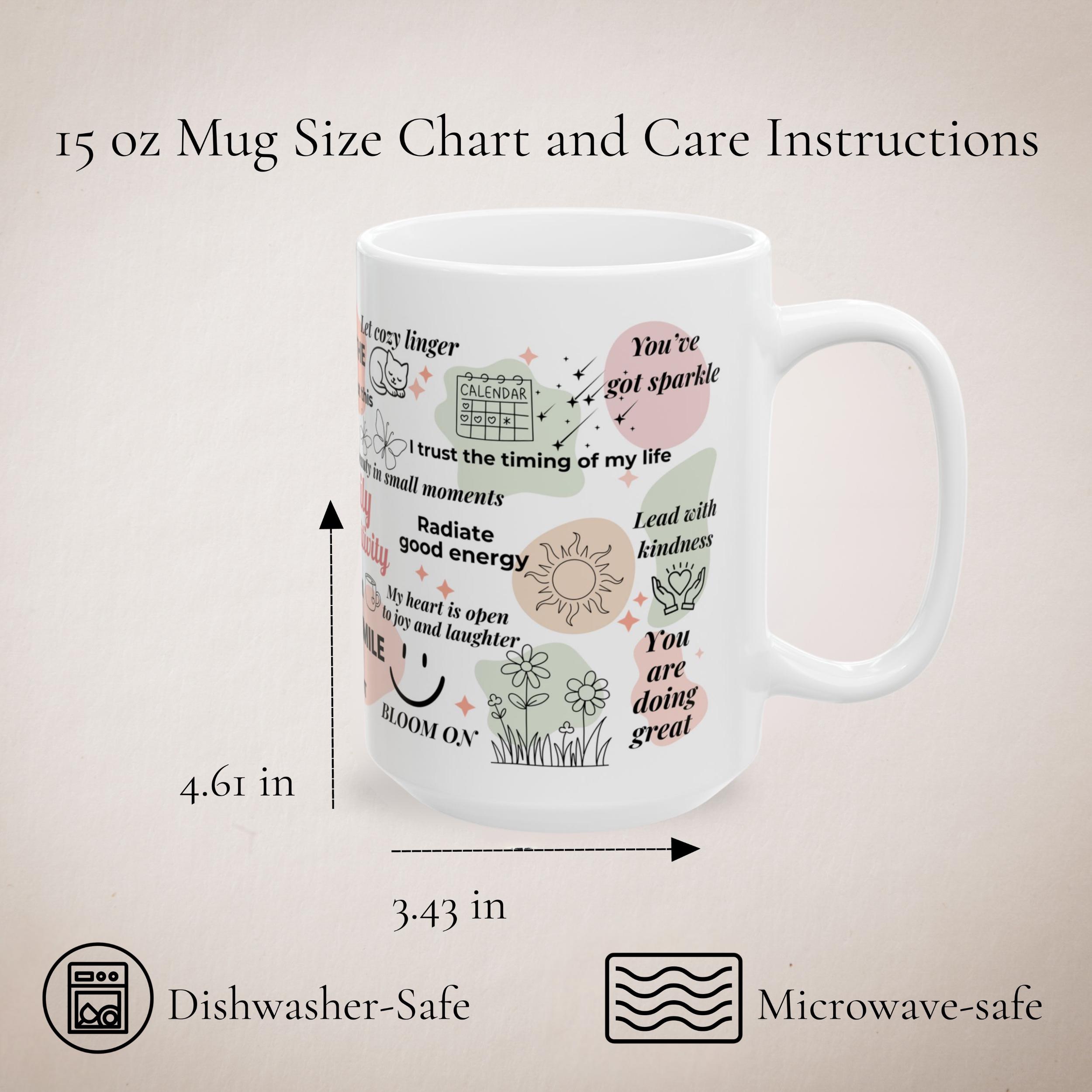 Personalized Affirmation Mug: Sips of Positivity - Mental Health Coffee ...