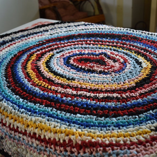 Country Rag Rug - Etsy