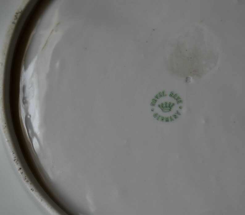 Antique Royal Saxe Portrait Plate Germany Large Decorative - Etsy
