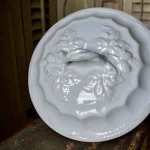 Antique JACOB FURNIVAL Stoke-on-trent J.F. IRONSTONE White Ironstone ...
