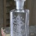 Antique Cologne Apothecary Jar, Etched Jar With Glass Stopper, Powder ...