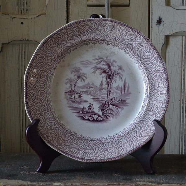 Purple Transferware - Etsy