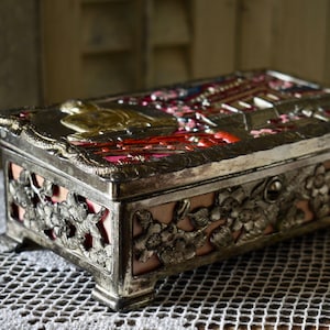 1940's Reticulated Metal Chest, Occupied Japan, Treasure Chest, Buddha ...