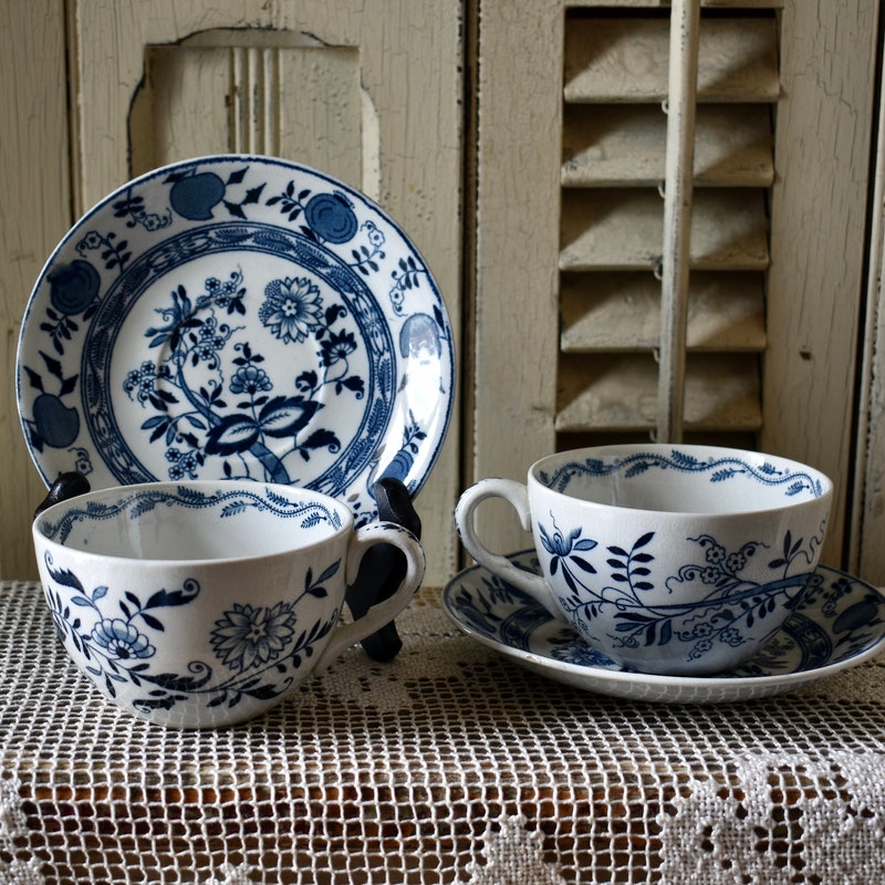 Flow Blue Tea Cup - Etsy